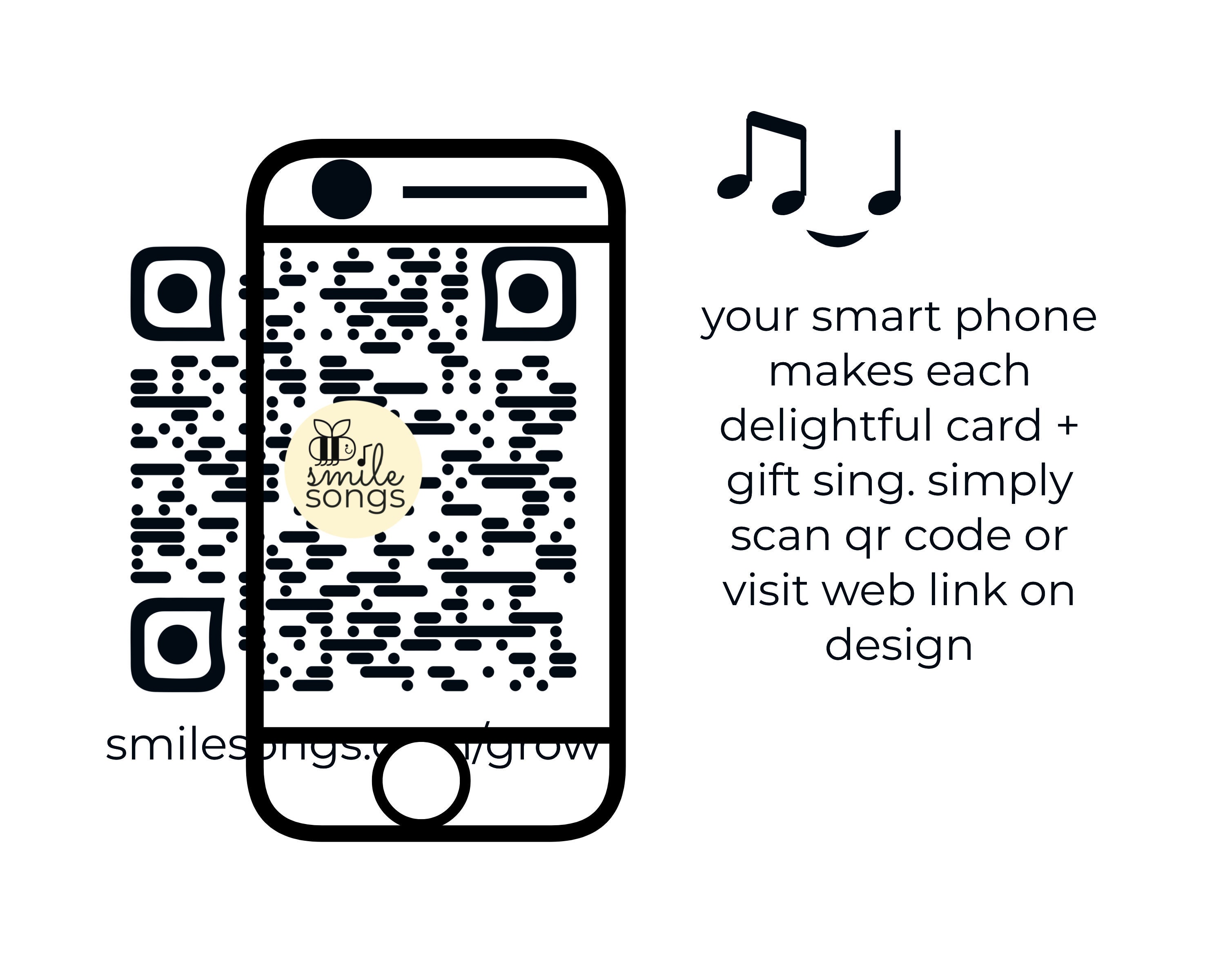 Beeyoutiful Besties QR Code Card QR Code Card Best Friend - Etsy