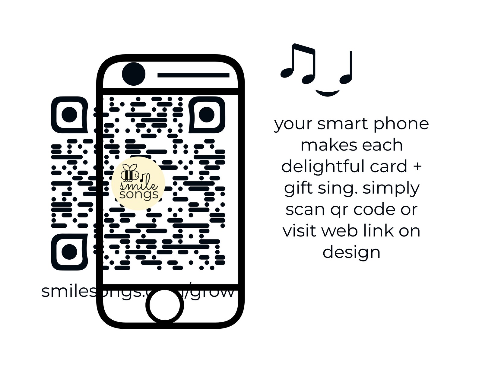 Bee My Honey Valentines Day QR Code Card - Singing Valentine - QR Code ...