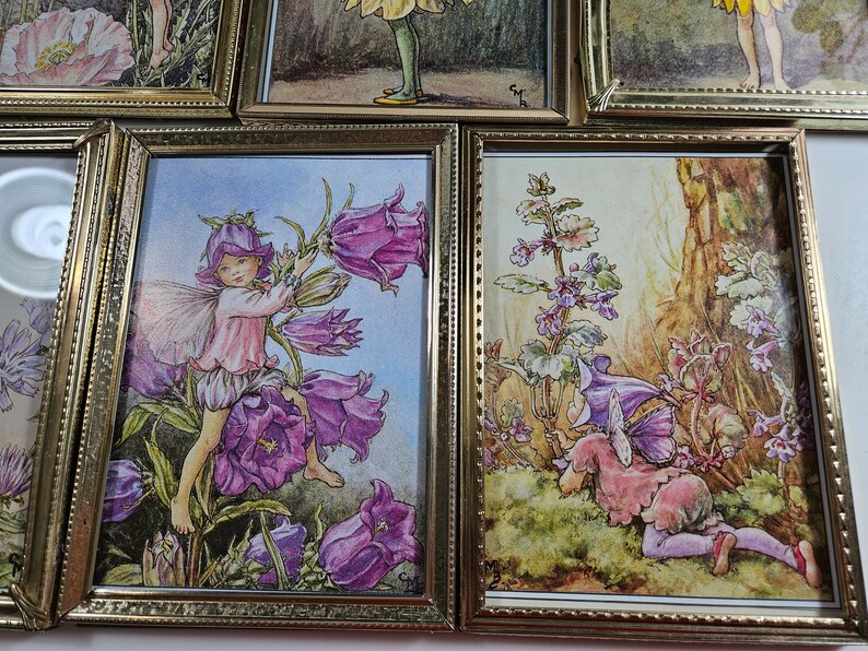 You Choose, Small Framed Fairy Art Print in Vintage Tarnished Frame ...