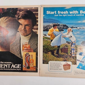 30 Vintage Large 1960s Original Full-size Color Ads // Ea Page 13.5 X ...