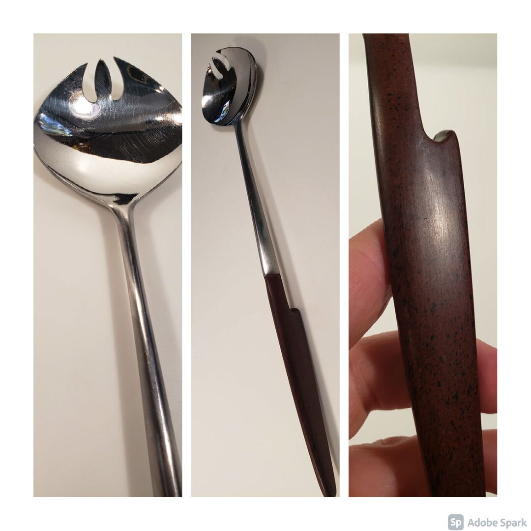 Vintage EPIC Brand Serving Spork, 12.5 Inches // Mid Century Brown ...