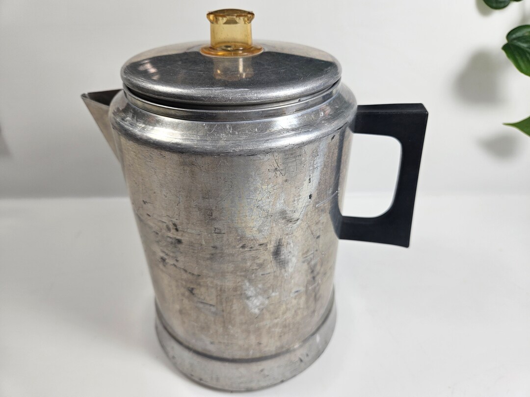 Vtg 14-cup Aluminum Percolator Coffee Maker // Comet Brand, USA ...