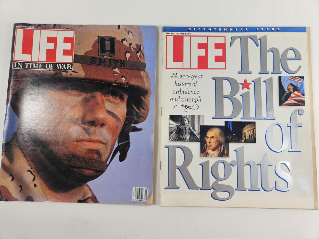 2 Life Magazine Issues From 1991 // March 1991 + Fall Special 1991 - Etsy