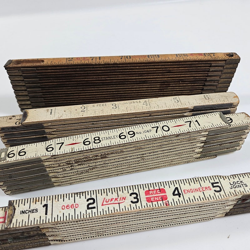 Folding Wood Ruler - Etsy
