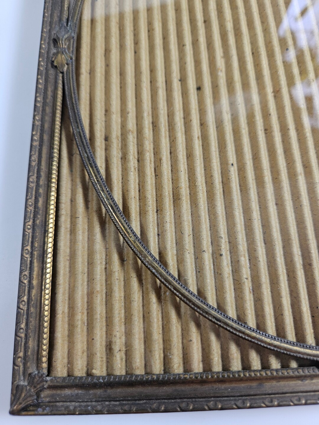 Vtg 1920-1940s Brass 8x10 Inch Gold Metal Frame, Glass Included ...