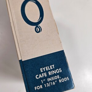 Vtg New Unused Cafe Curtain Rod Rings, 1 Inch Inside Diameter // Kirsch ...