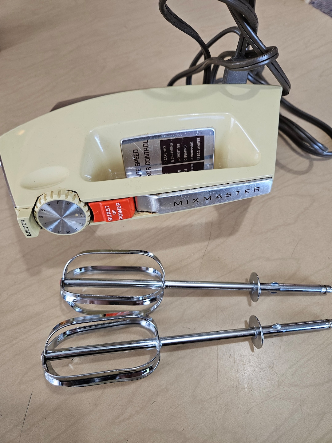 Vtg 1970s-80s Sunbeam Mixmaster Electric Mixer, Working - Etsy
