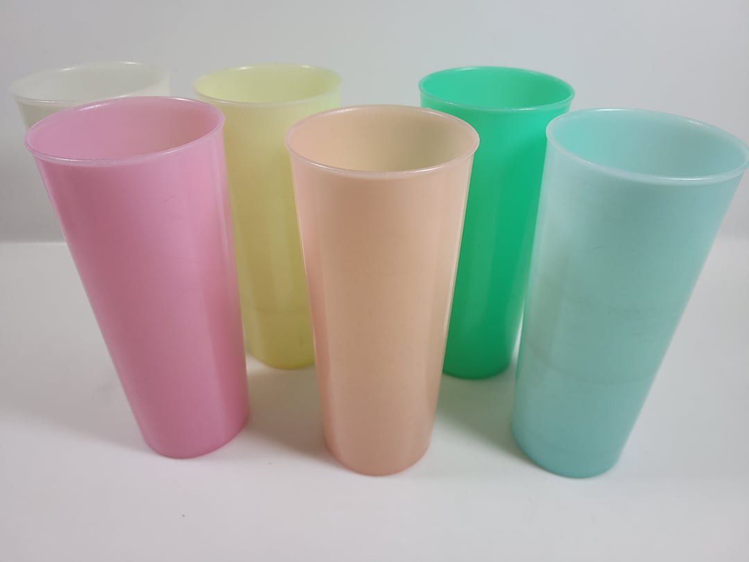 Set of 6 Vtg 1980s Tupperware Tall Cups // Tupperware Item - Etsy