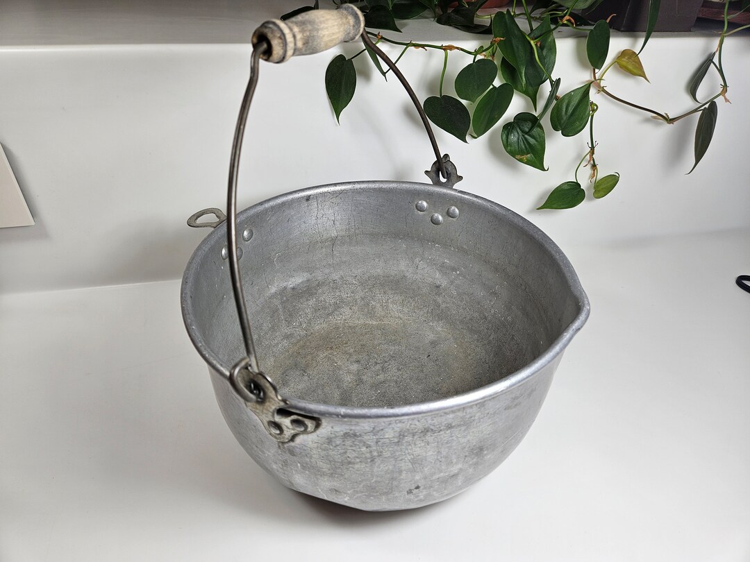 Vtg Aluminum Cauldron Cookpot With Handle and Pour Spout - Etsy
