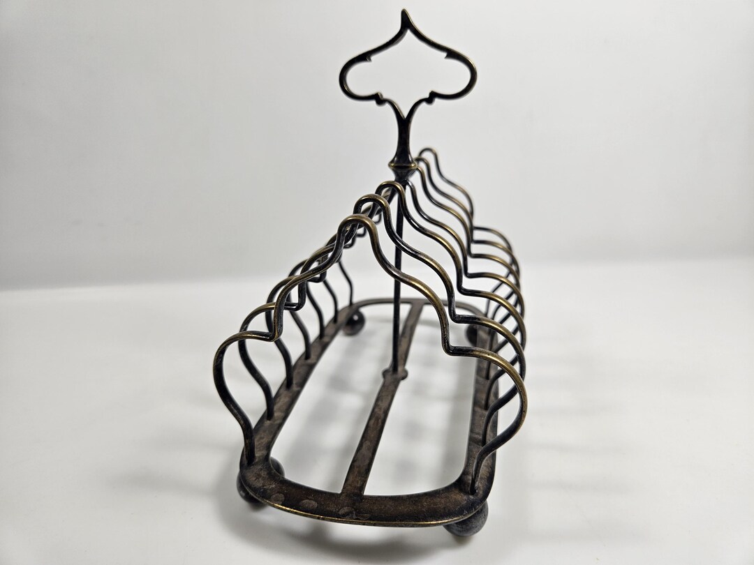 Antique Toast Rack for 6 Slices // 6.75 X 6.5 X 4 Inches - Etsy