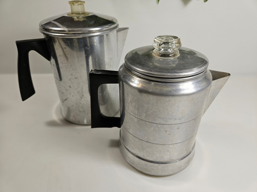 Vtg Aluminum Percolator Coffee Maker, Choose Your Size // 9 Cup (mirro ...