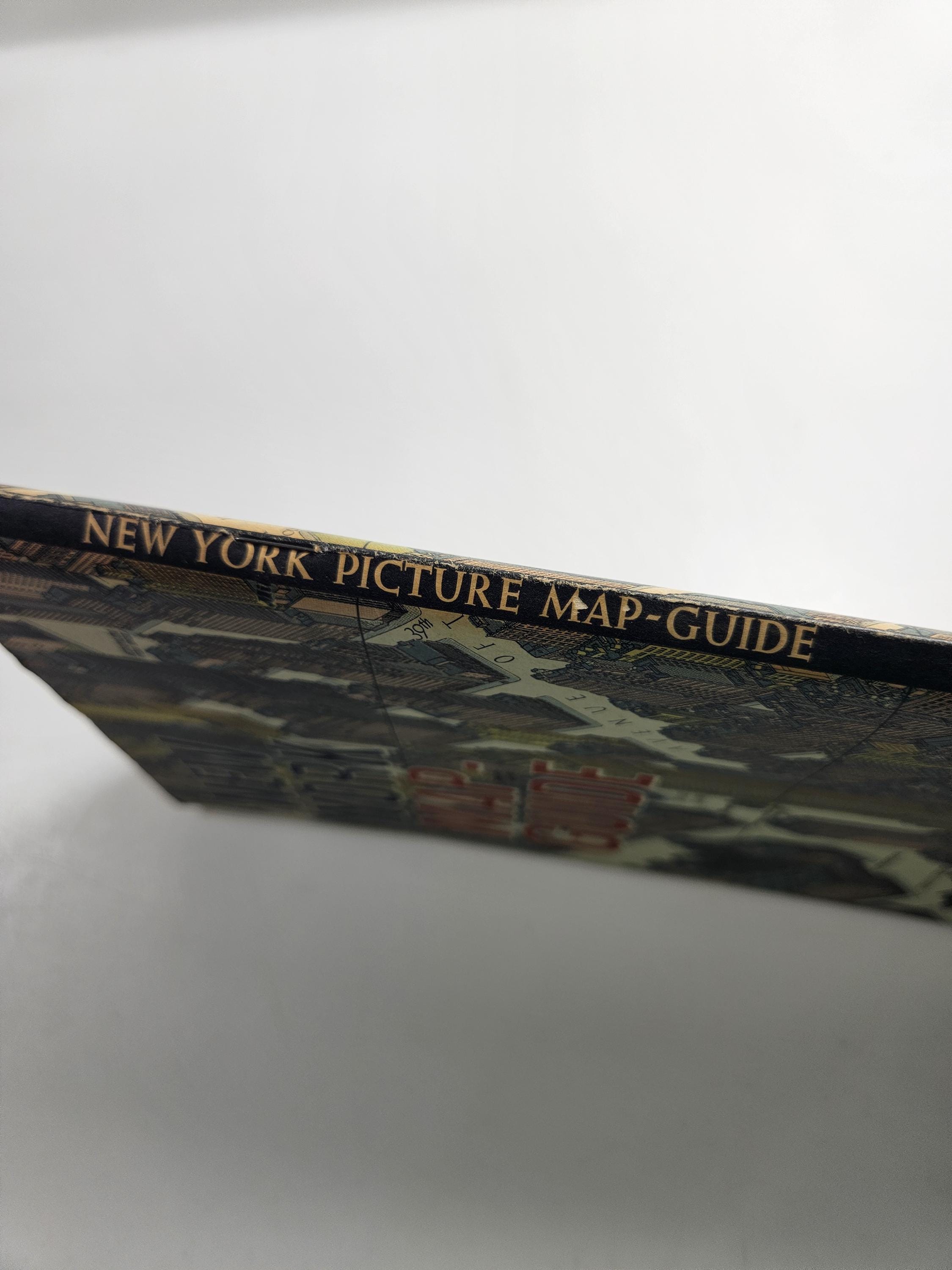1963 Large New York Map & Guide in Full Color, Streets All 5 Boroughs ...