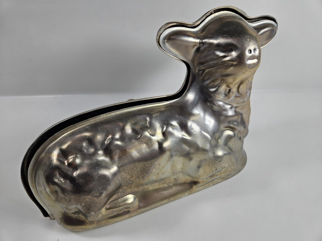 Vtg Aluminum Lamb Cake Mold, 11 X 7 X 3.5 Inches - Etsy