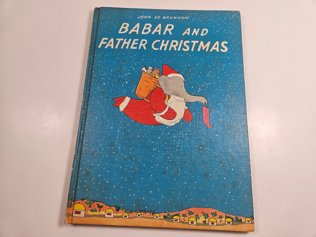 Vtg 1940 Babar and Father Christmas, Hardback Book - Etsy
