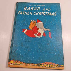 Vtg 1940 Babar and Father Christmas, Hardback Book - Etsy