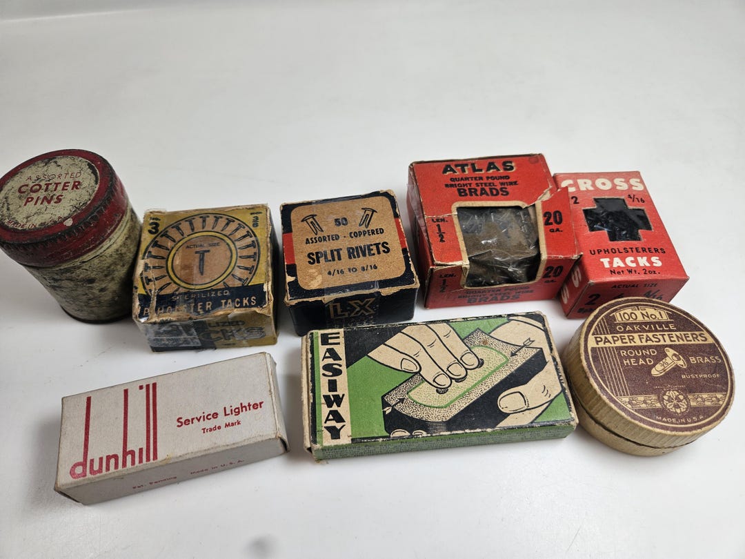8 1930s-60s Small Boxes, Most Still Full - Etsy