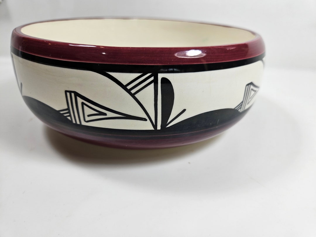 Shallow Ceramic Dish, Planter Pot 7.5 X 3 Inches // Handmade Ute ...