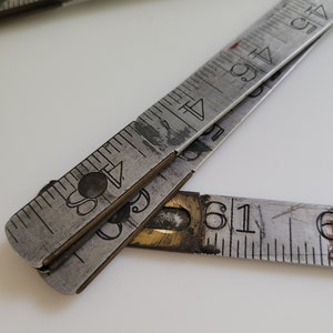 Vtg Lufkin Metal Ruler, 72 Inches Long // No. 1206 // Aluminum and ...