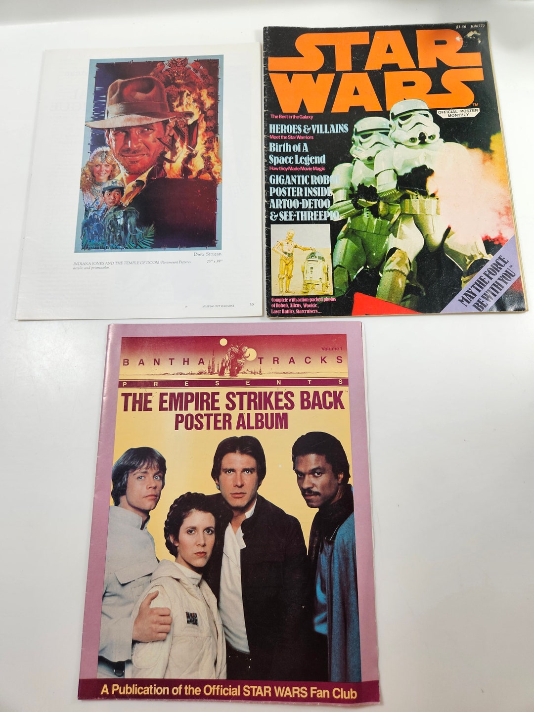 For Choice 1970s-80s Star Wars Magazine & Poster Foldout // 3 Choices ...