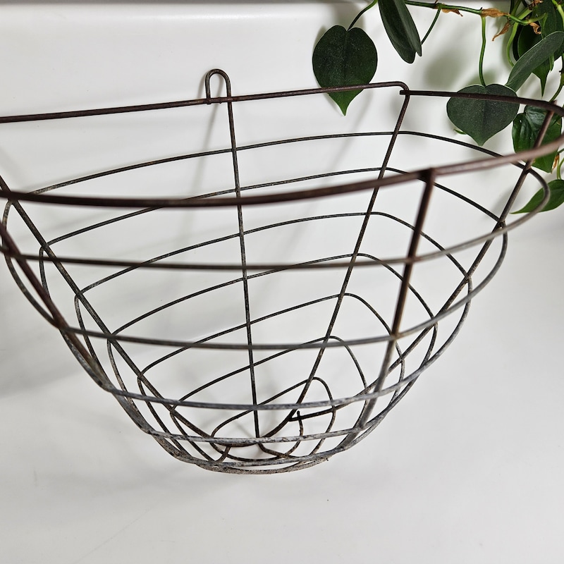 Wire Basket Planter - Etsy