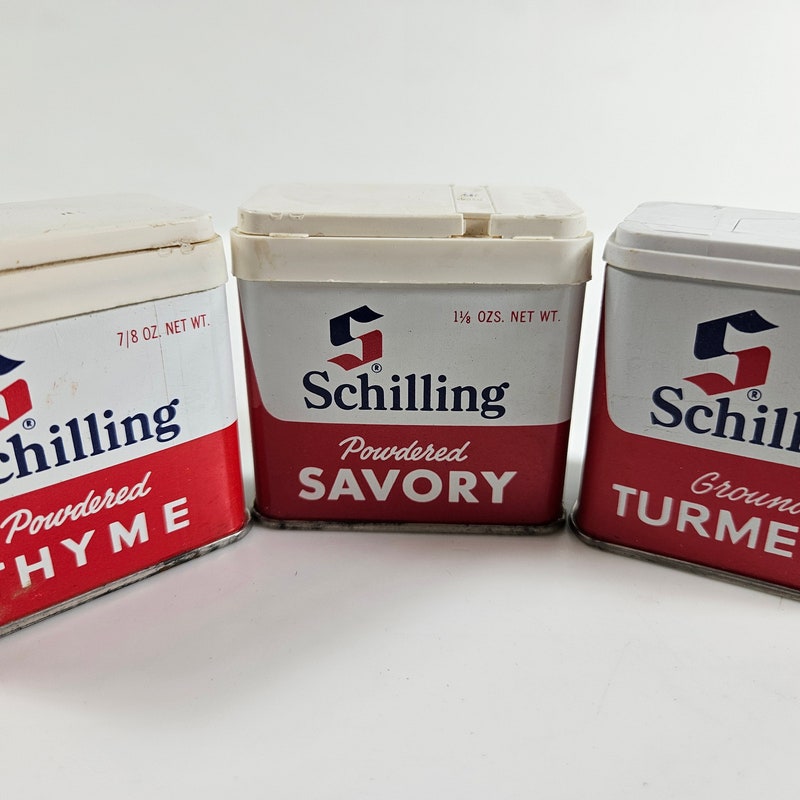 Spice Tin Red & Green - Etsy