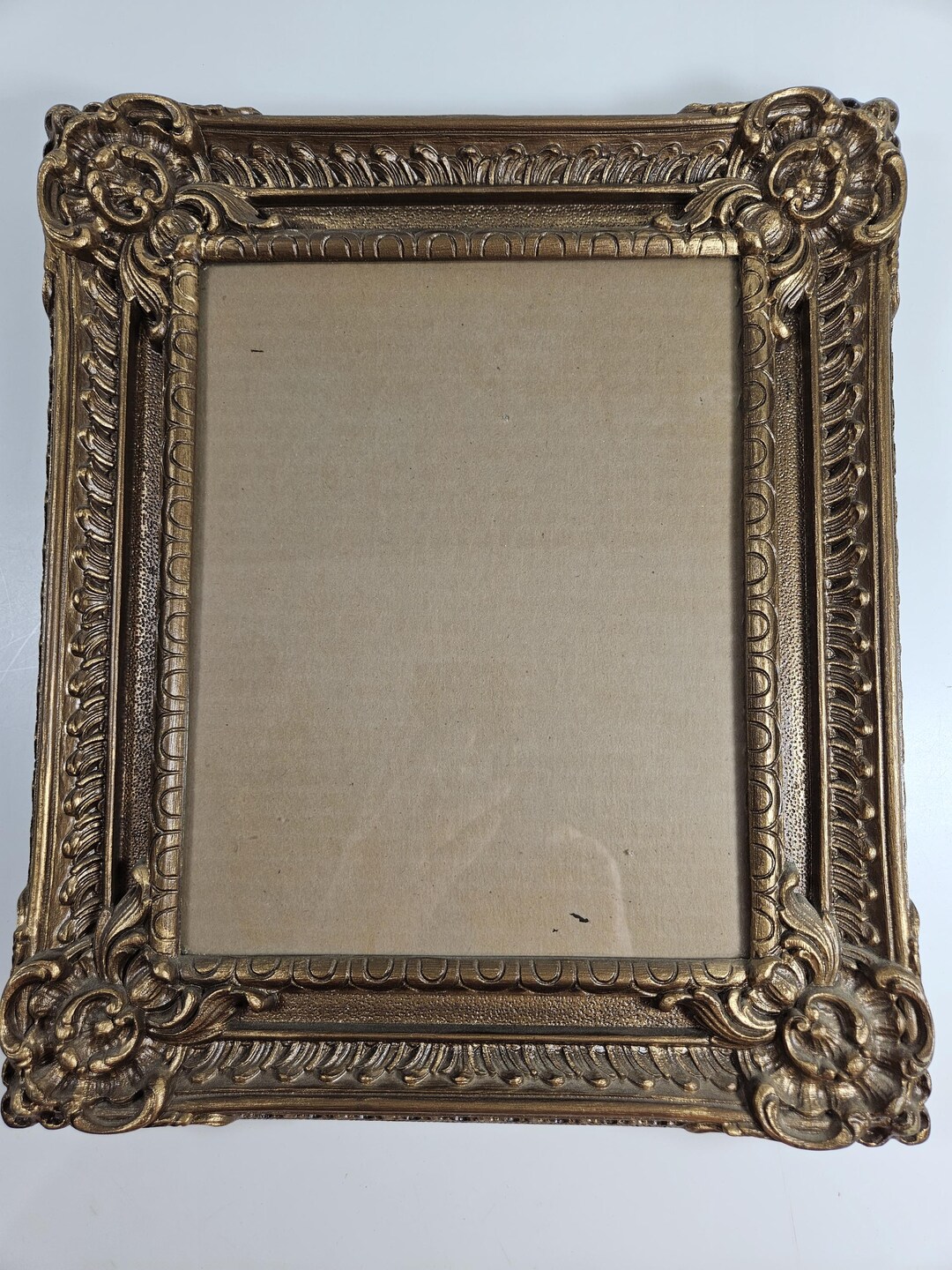 Vtg Fancy Gilded Frame for 8x10 Inch Art // Choose Glass Cover or None ...