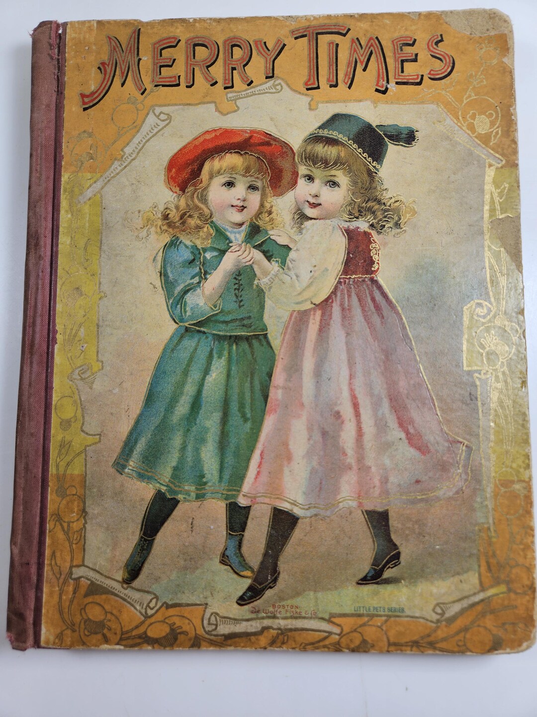 1880s-1890s Children's Book, Merry Times // Published Dewolfe Fiske ...