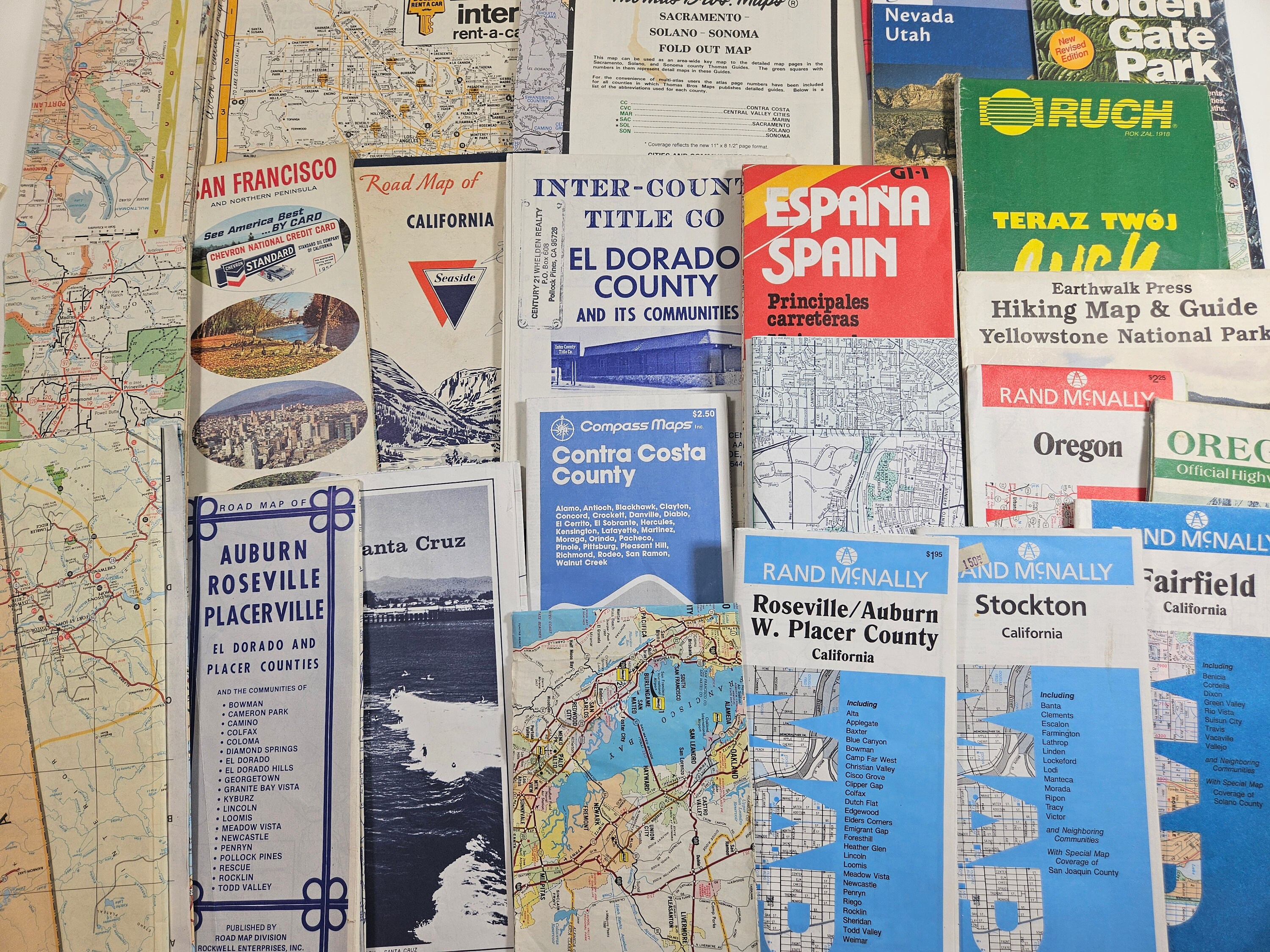 Random Lot of Paper Maps, Full Size Fold-outs, Choose Quantity // From ...