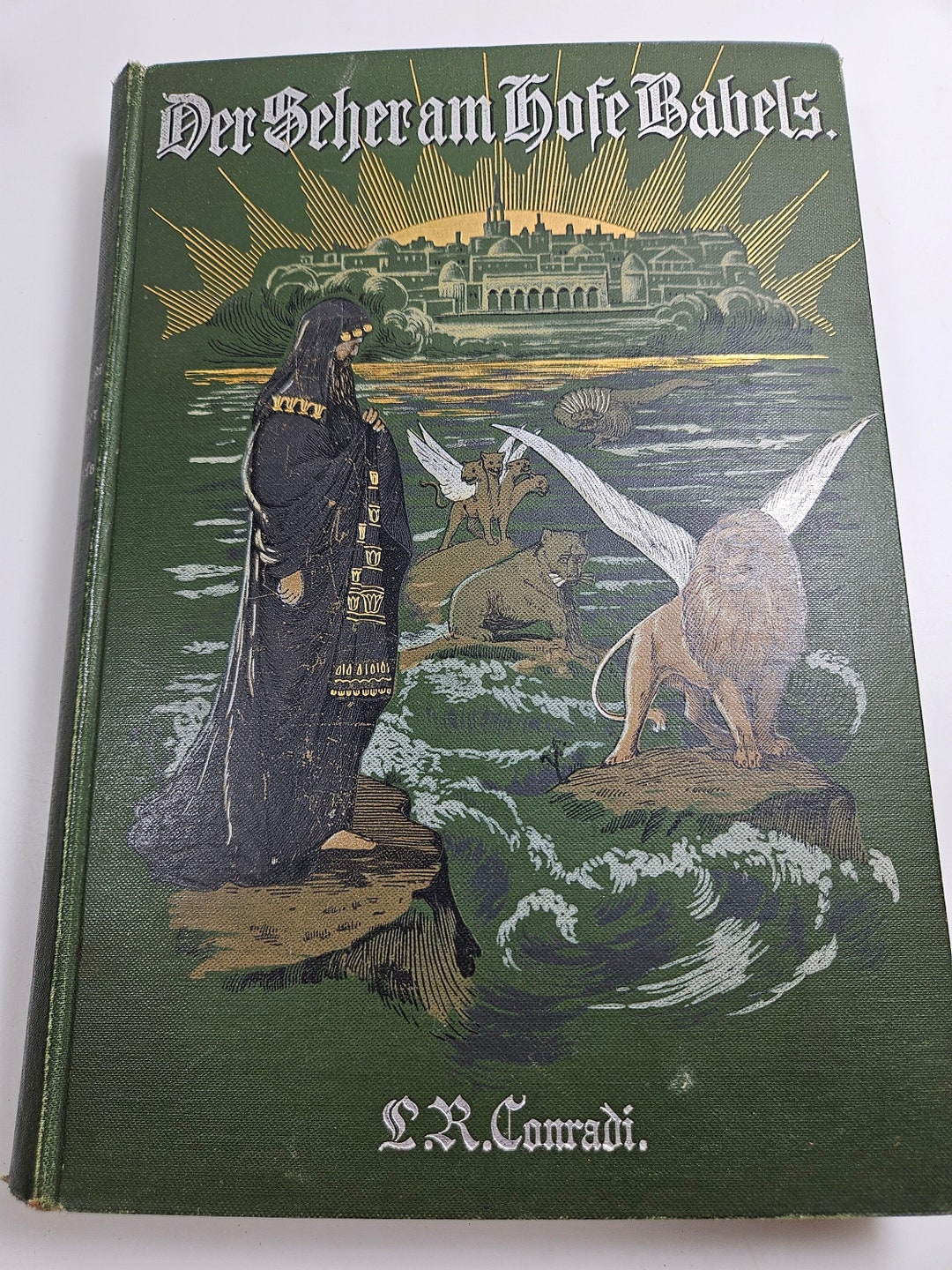 Antique German Religious Book, Old English Font // 1909 // Title ...