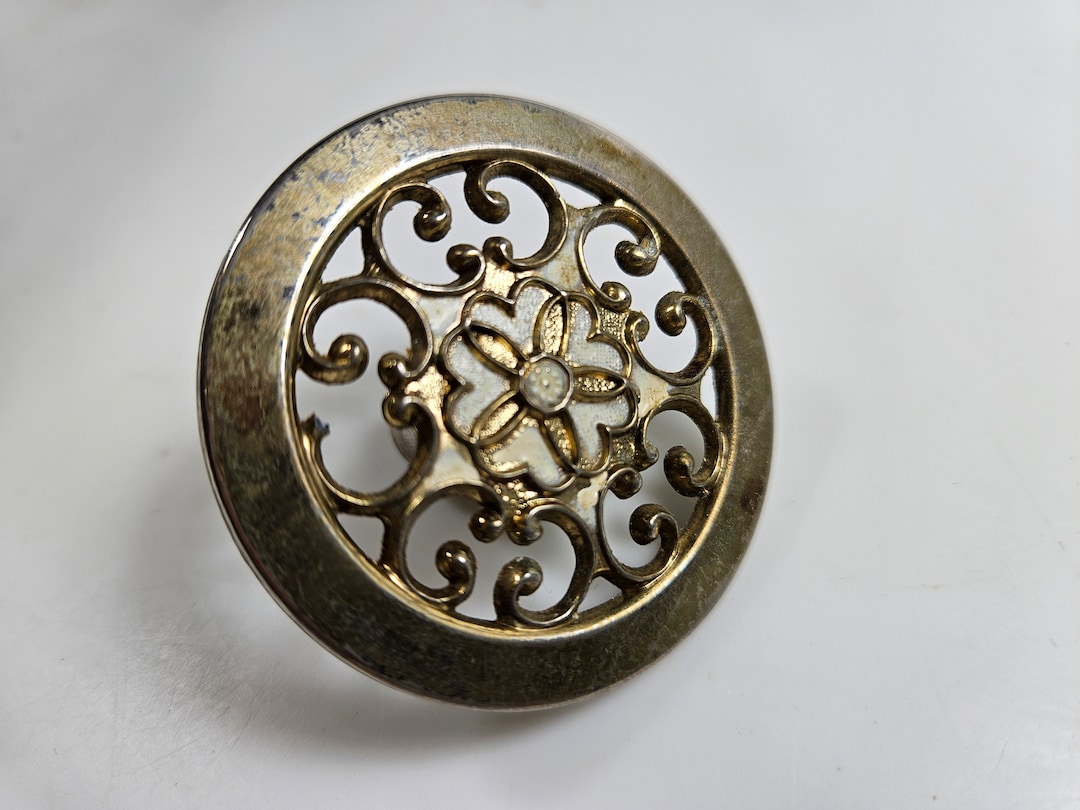 Vtg Large Round Metal Knobs, Choose Your Quantity // 2 Inch Diameter ...