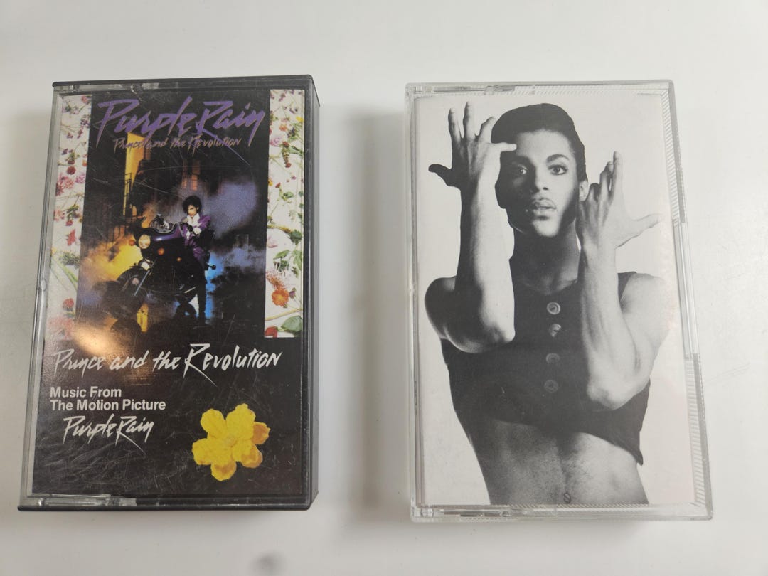 2 Vtg Prince Cassette Tapes // Purple Rain Movie and Under the Cherry ...