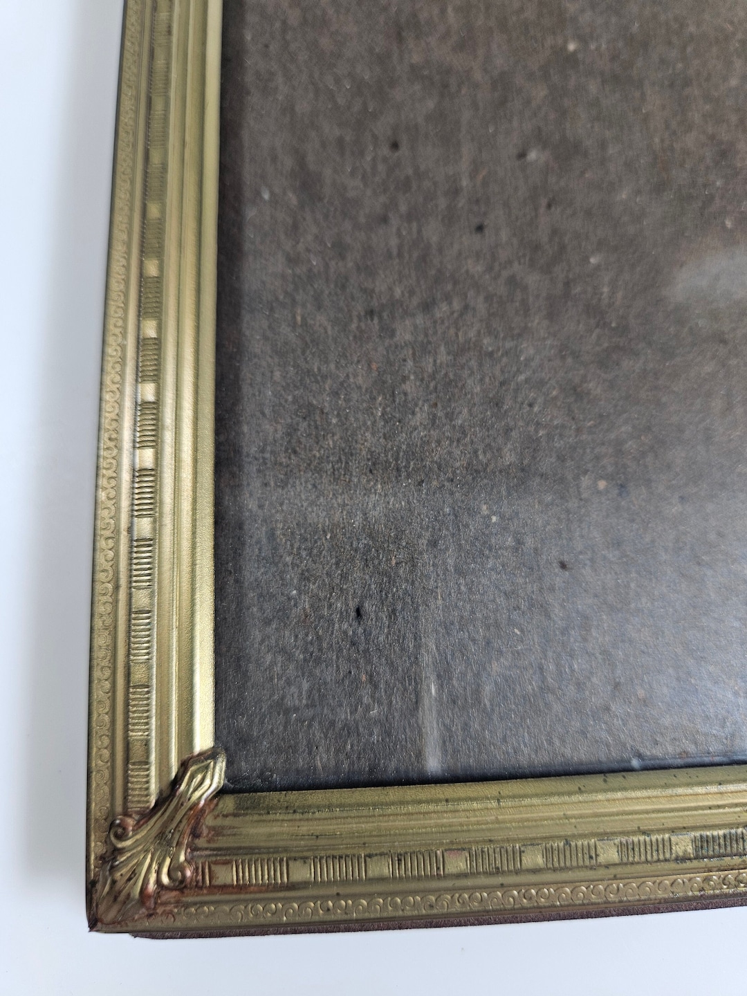 Vtg 8 X 10 Inch Gold Metal Frame, Tabletop or Hanging // Some Tarnish ...