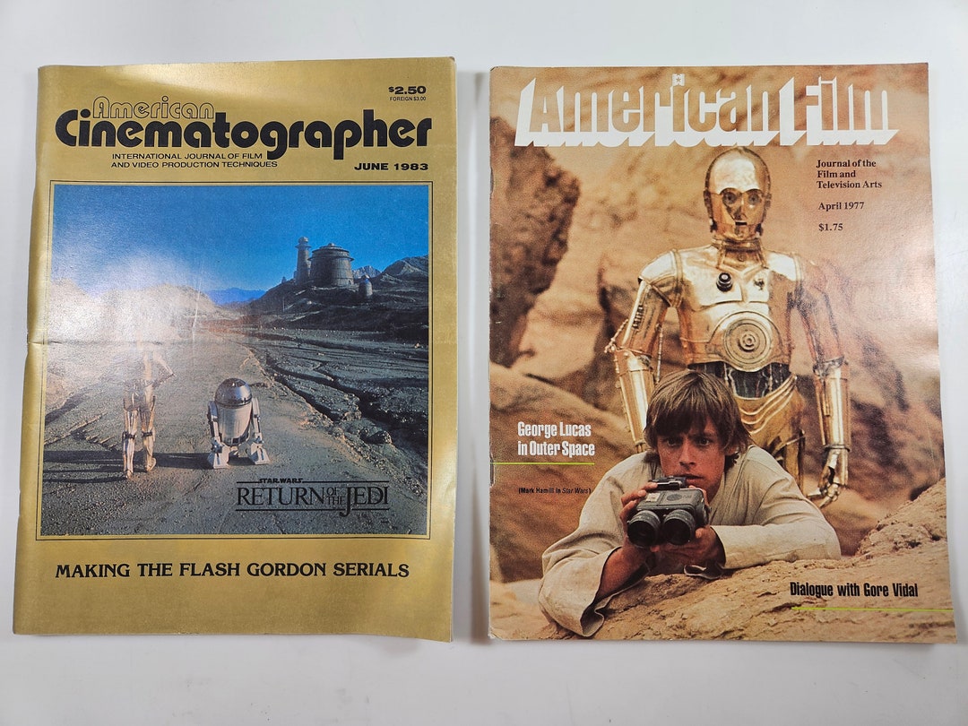 2 Vtg Star Wars Magazines - April 1977 American Film + June 1983 ...