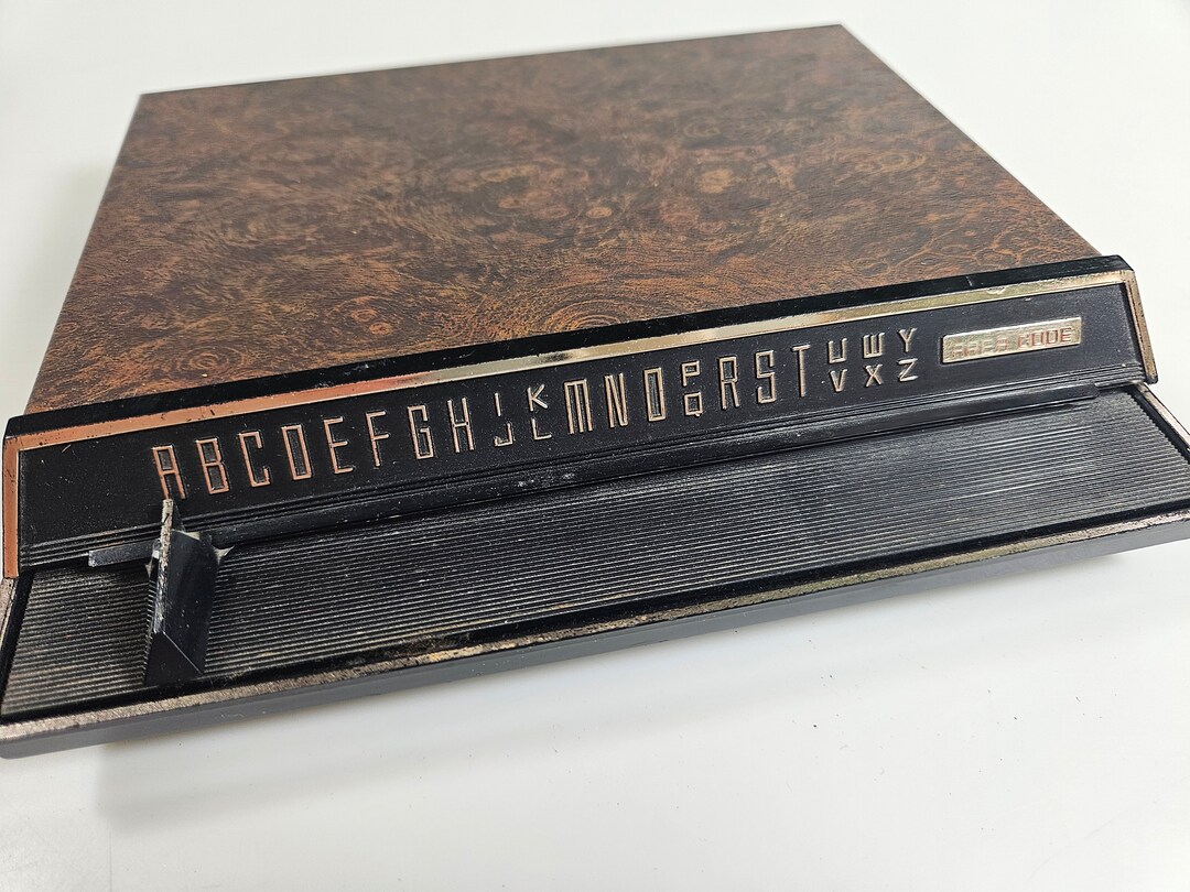Vtg Push Button Address Book, Hard Cover Case // 6.5 X 5.75 X 1.5 ...