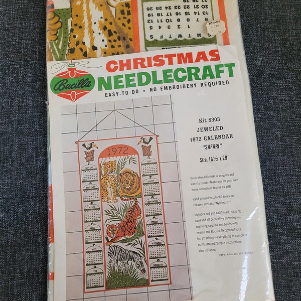 1972 Calendar - Etsy