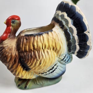 Vtg Relpo Ceramic Turkey Planter, 3 Choices // Some Chips and Paint ...