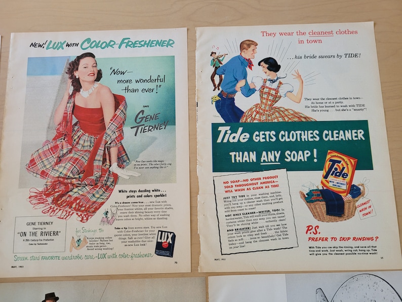 12 Vintage 1950s-60s Original Full-size Magazine Ads - Etsy