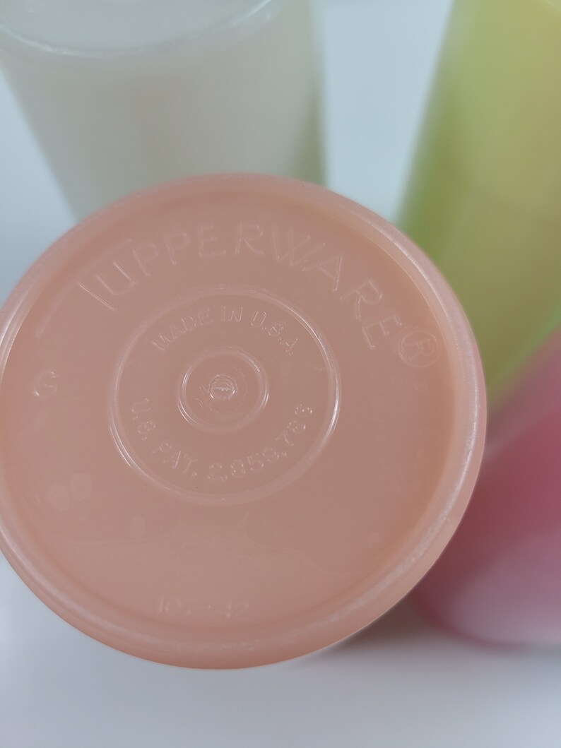 Set of 6 Vtg 1980s Tupperware Tall Cups // Tupperware Item - Etsy