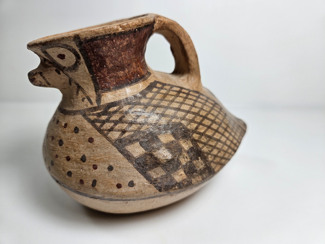Diaguita Pottery Vessel, Duck Shape Pitcher // Chile La Serena Elqui ...