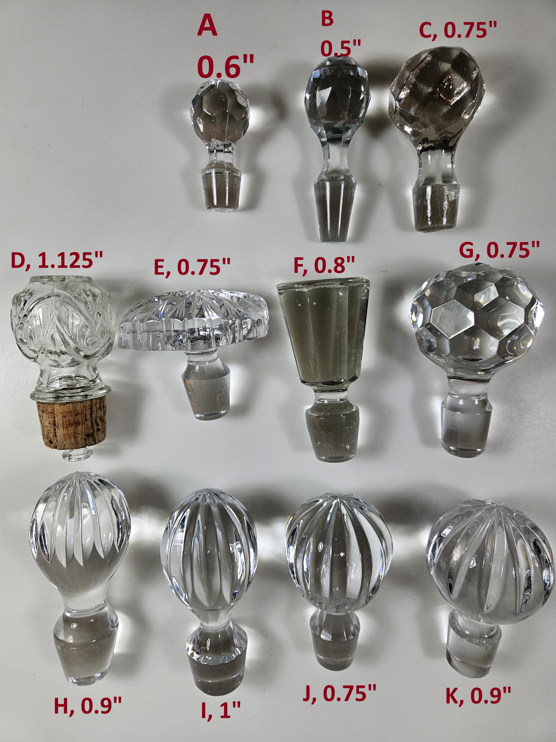 Choose Your Glass Stopper // Sizes Described in Listing Details - Etsy