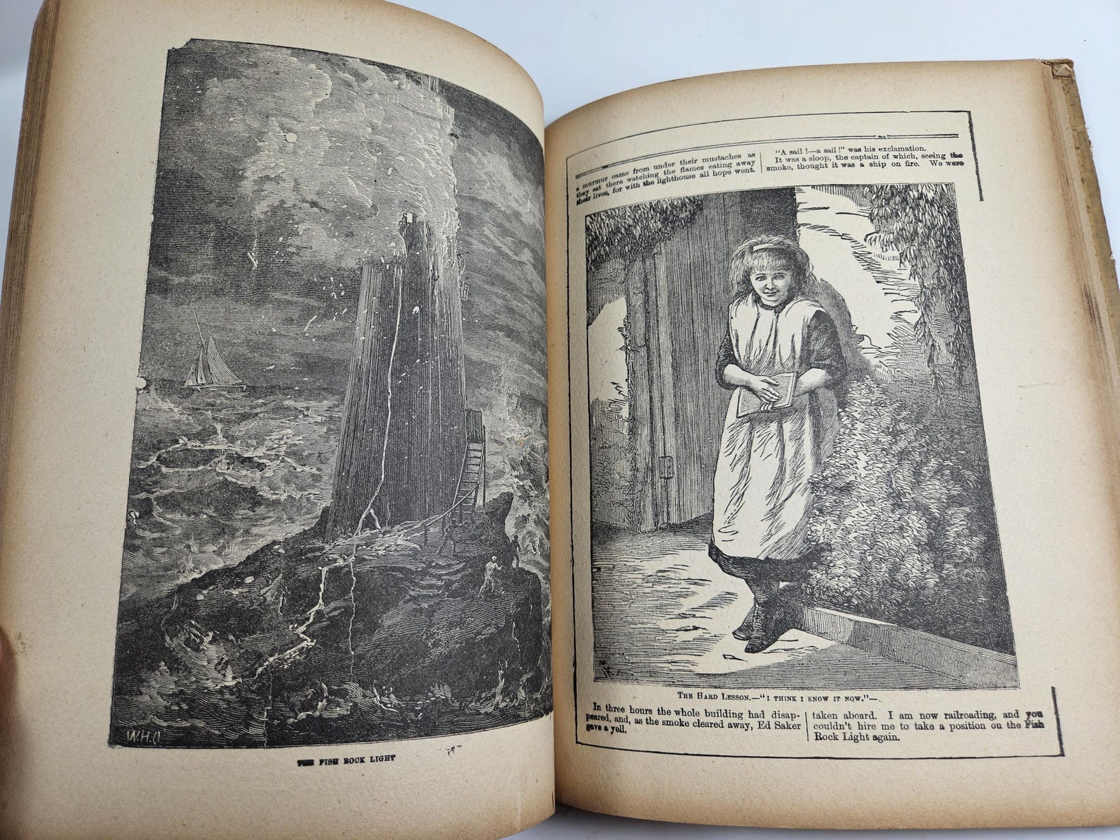 1880s-1890s Children's Book, Merry Times // Published Dewolfe Fiske ...