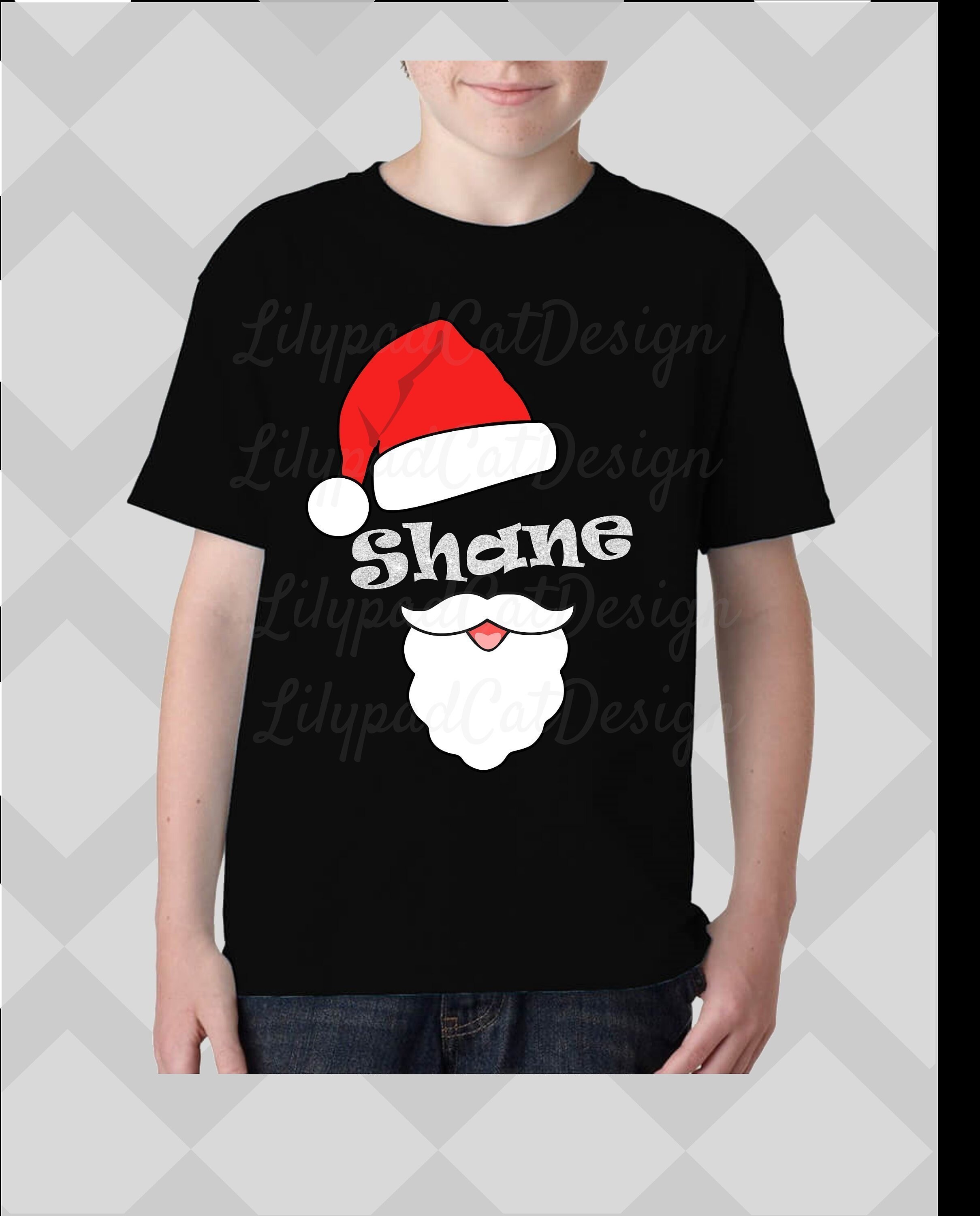 Santa SVG PNG DXF Santa Monogram Svg Christmas Svg Santa Hat | Etsy