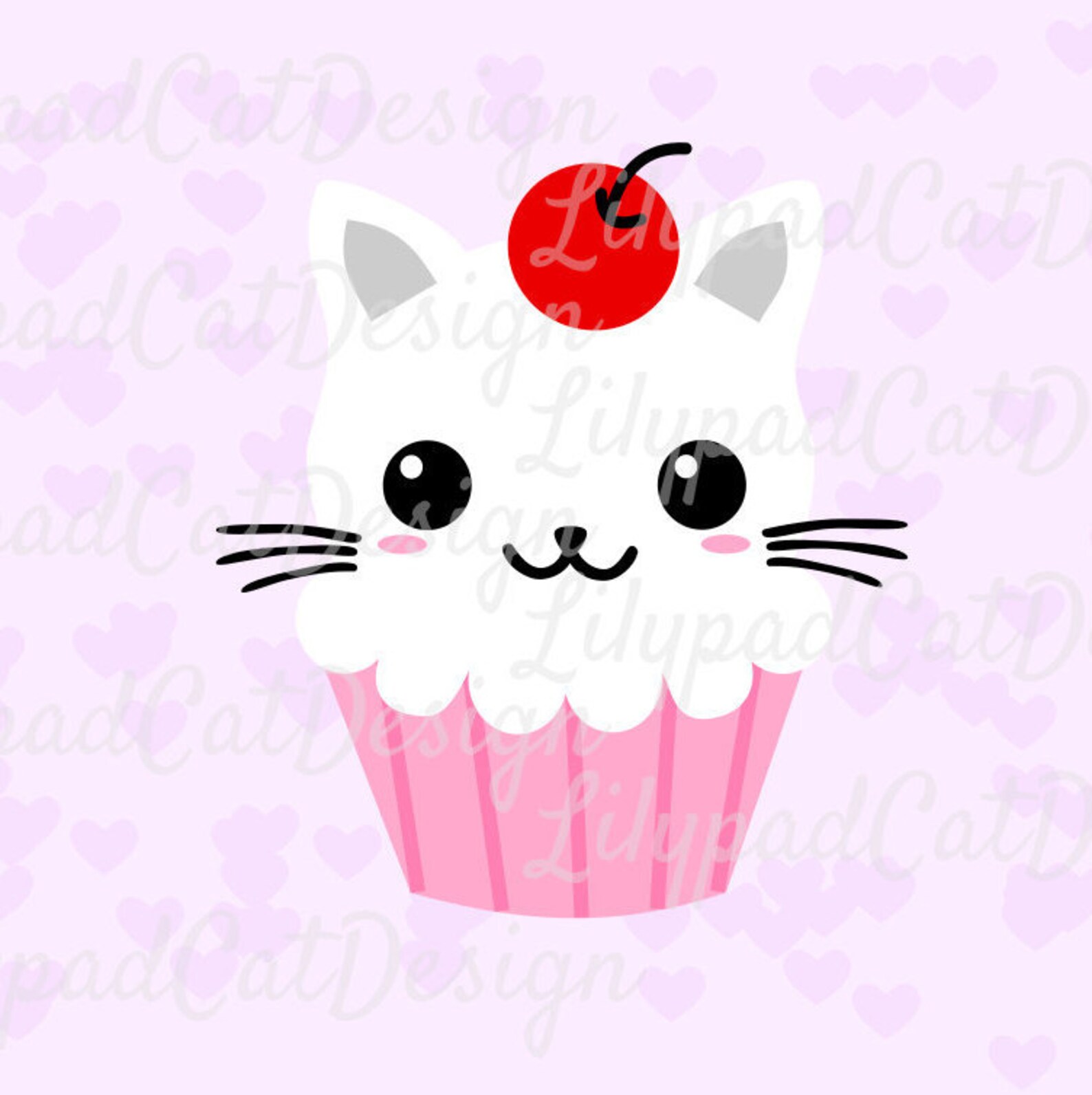 Cupcake Cat SVG cupcake svg gato svg gato lindo svg gato - Etsy España