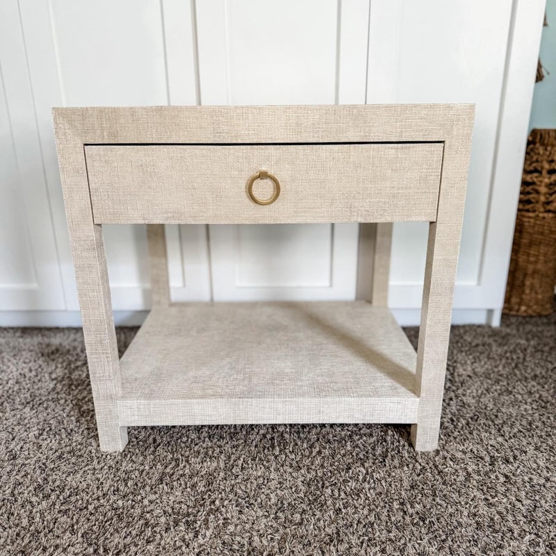 Side Tables Grasscloth - Etsy