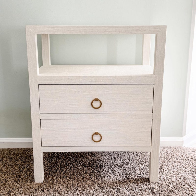 Raffia Nightstand - Etsy