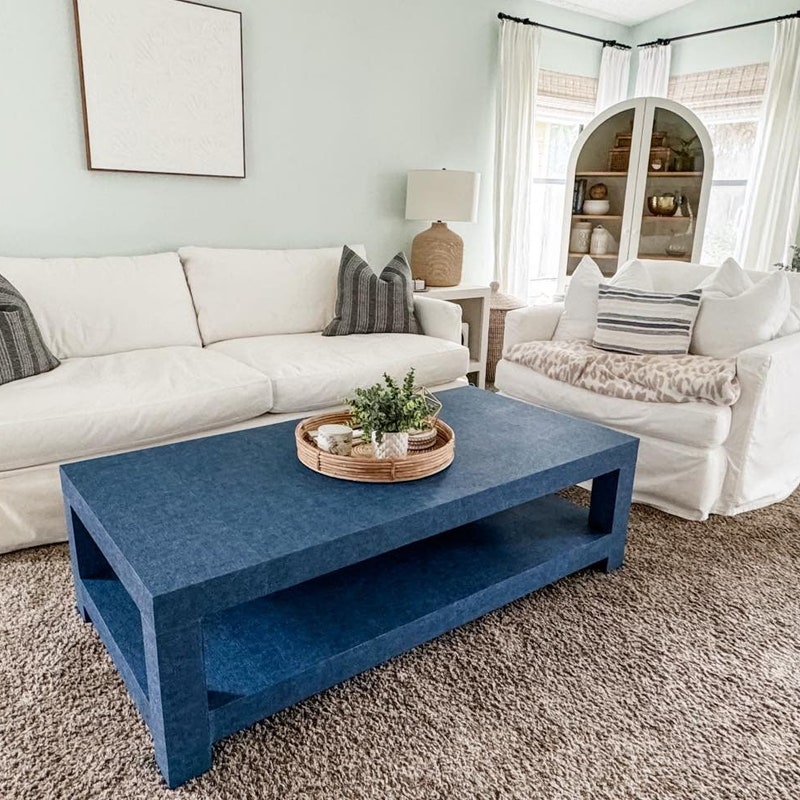 Blue Coffee Table - Etsy