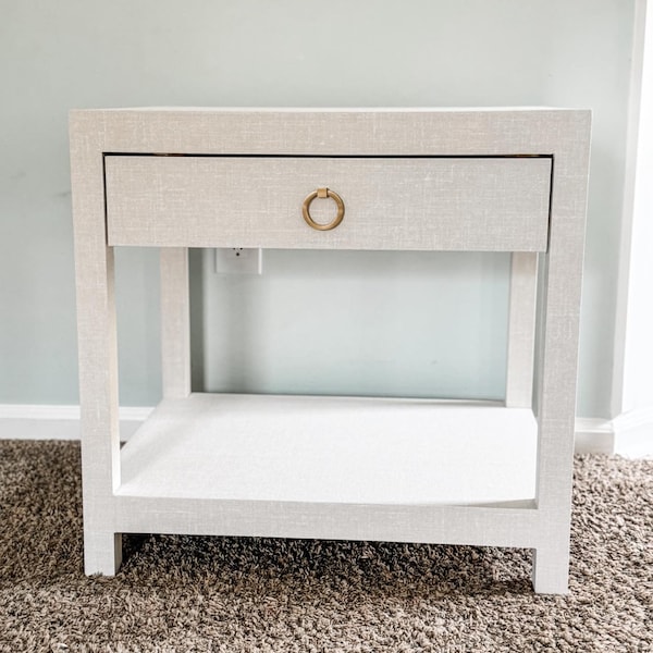 Raffia Nightstand - Etsy