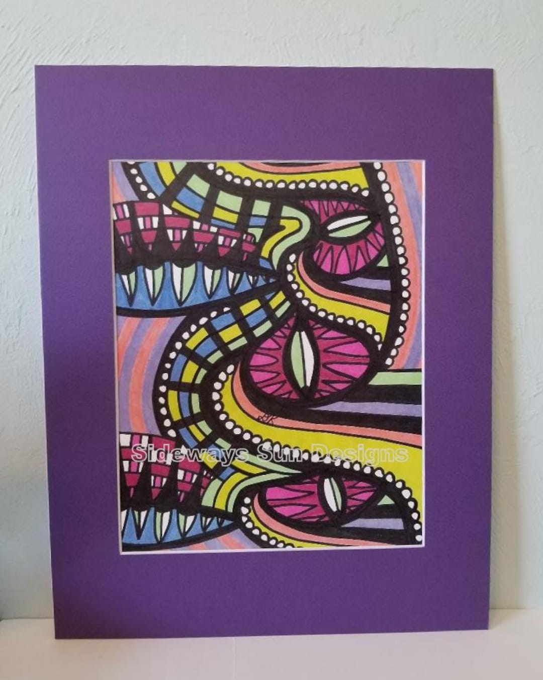 Original Art Print, Retro Art, Abstract Art, Wall Decor, Unique Gift ...