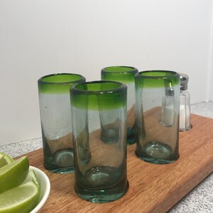 Tequila Mahogany Serving Tray Set With Salt Shaker, Bowl, & 4 Green Rim ...