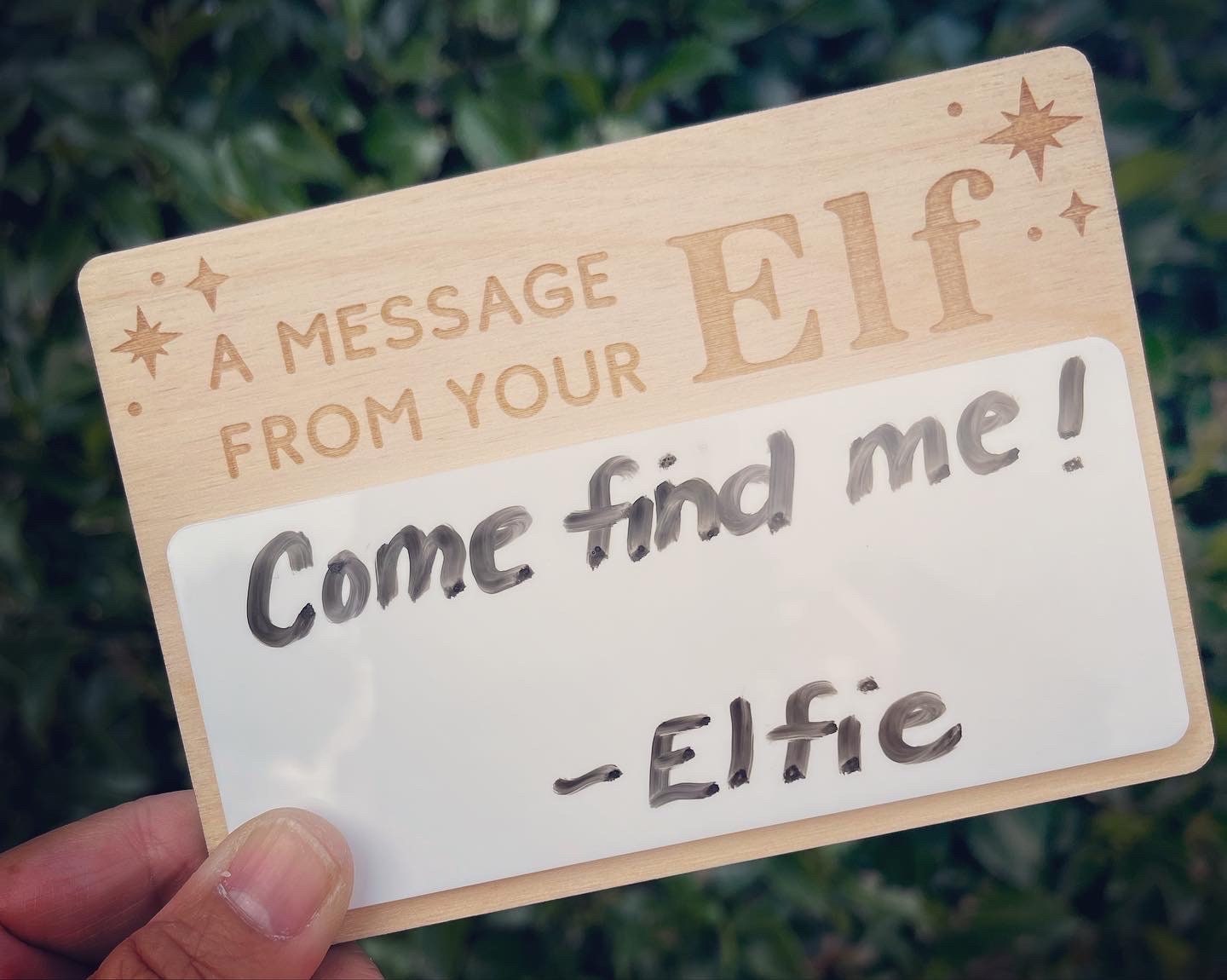 Elf Message Board, Elf on the Shelf, Note From Elf, Dry Erase Board ...